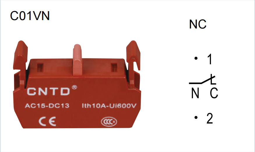 کنتاکت کمکی بسته CNTD مدل C01VN